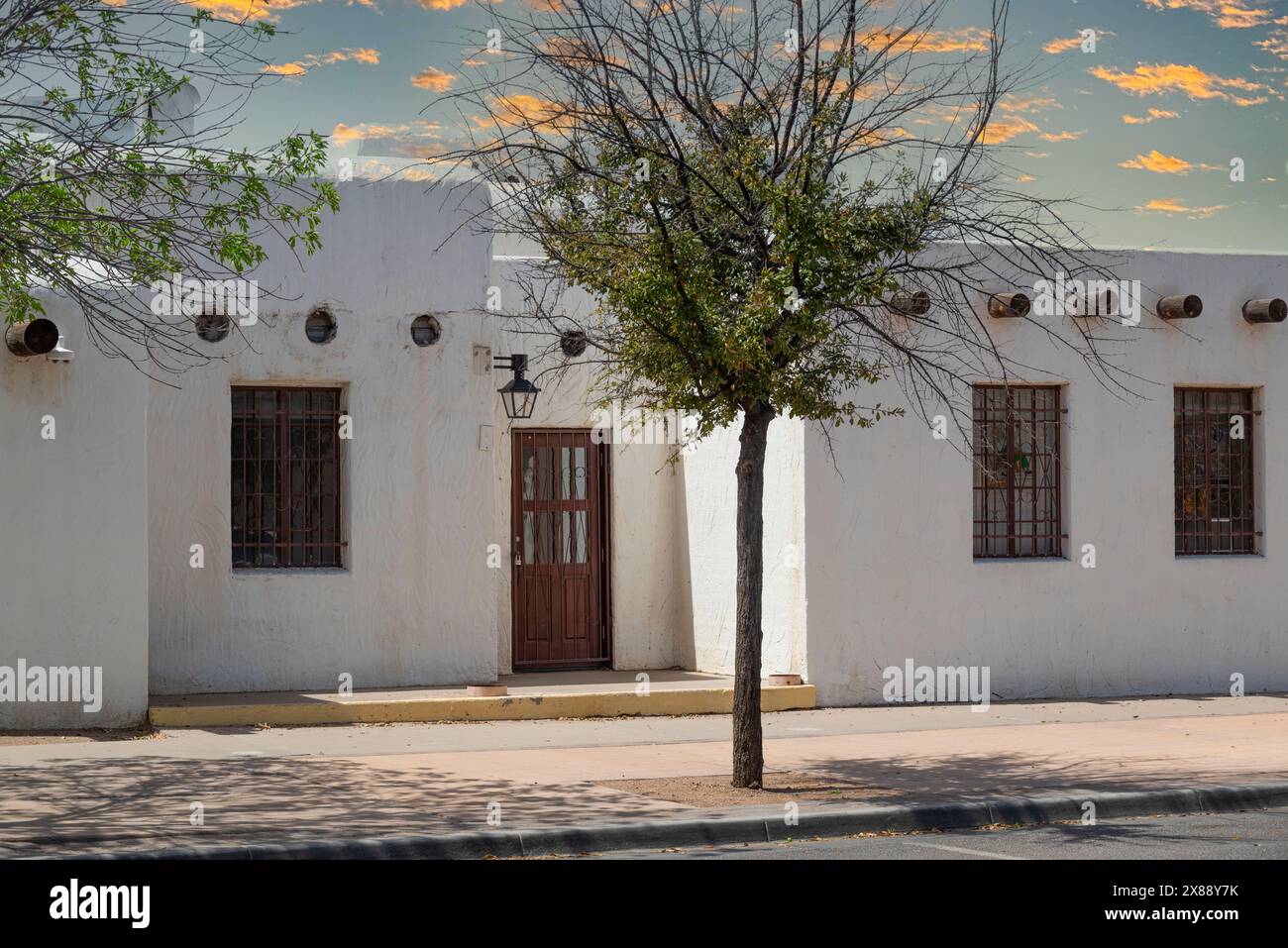 Spanish Homes Flat Roof Pueblo