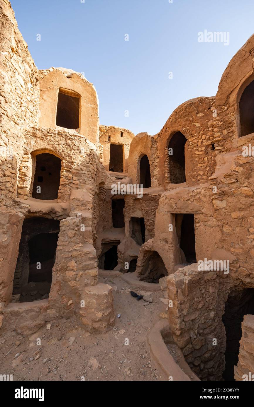 ksar Mgabla - traditional fortified granary created by the Berbers in ...