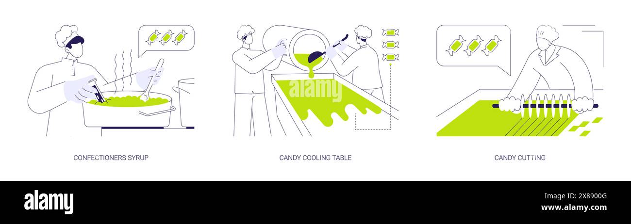 Hard candy abstract concept vector illustrations Stock Vector Image ...