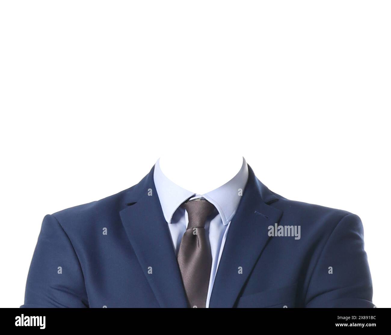 Formal wear replacement template for passport photo or other documents ...