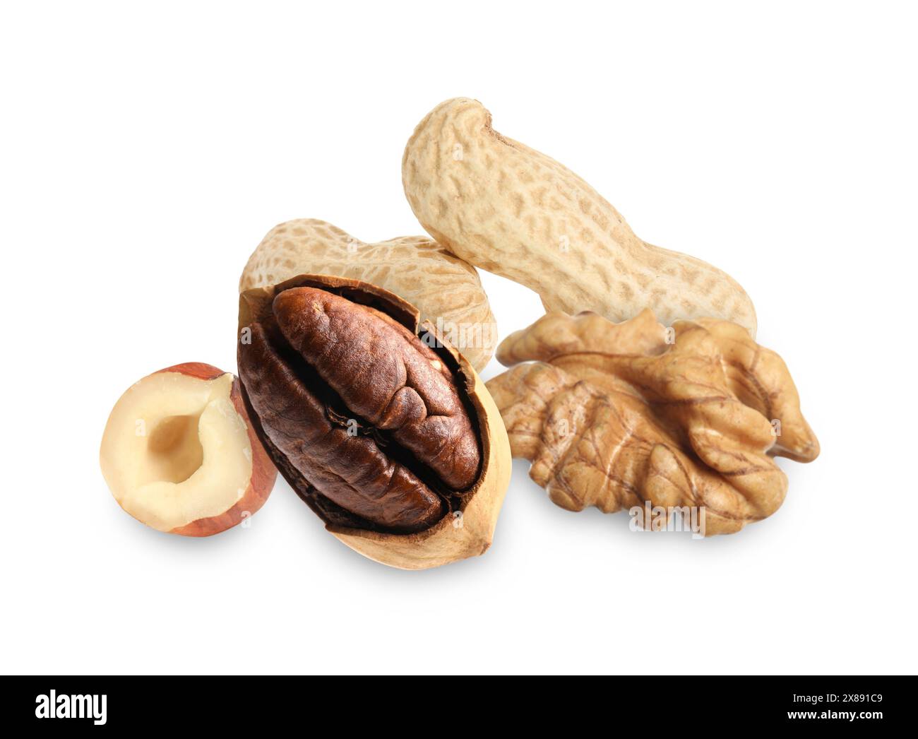 Variety of different nuts Cut Out Stock Images & Pictures - Alamy