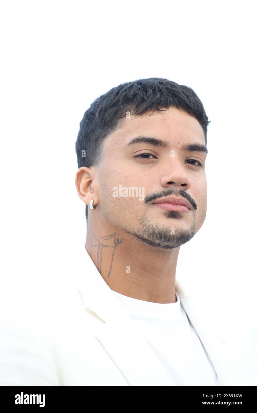 CANNES, FRANCE - MAY 23: Iago Xavier attends the 'Motel Destino' photocall at the 77th annual ...