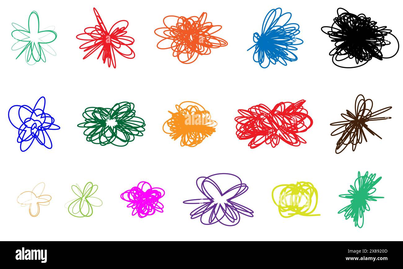 Tangled backdrops doodles hi-res stock photography and images - Alamy