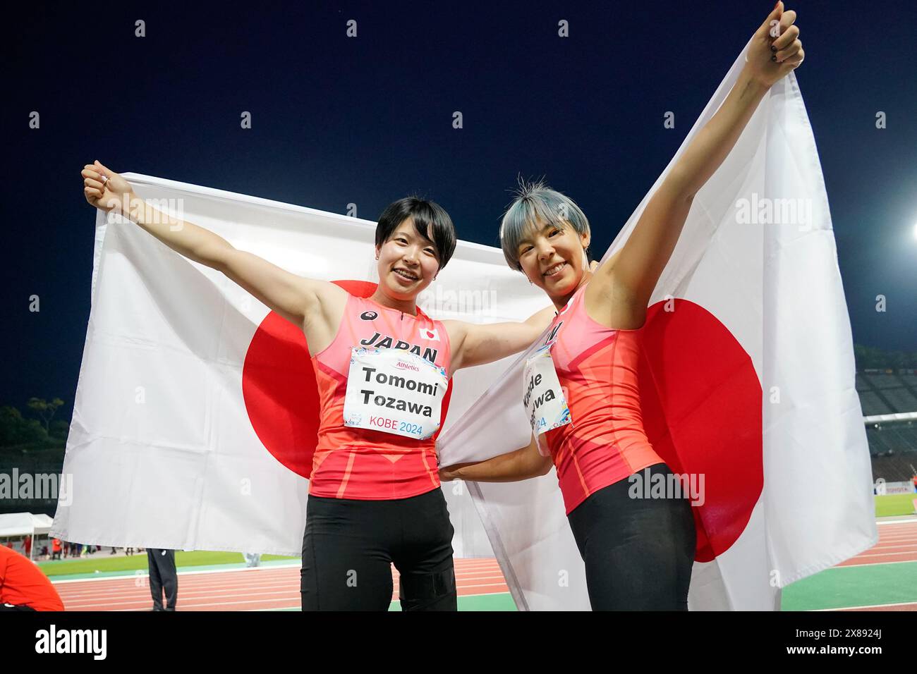 Kobe Japan. 23rd May, 2024. (L-R) Tomomi Tozawa (JPN), Kaede Maegawa ...
