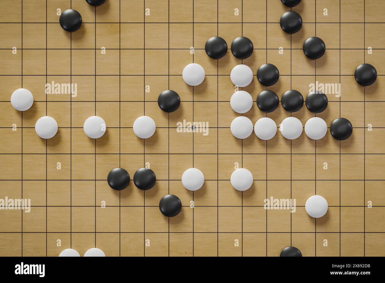 game of go concepts backgrounds. 3d rendering Stock Photo - Alamy