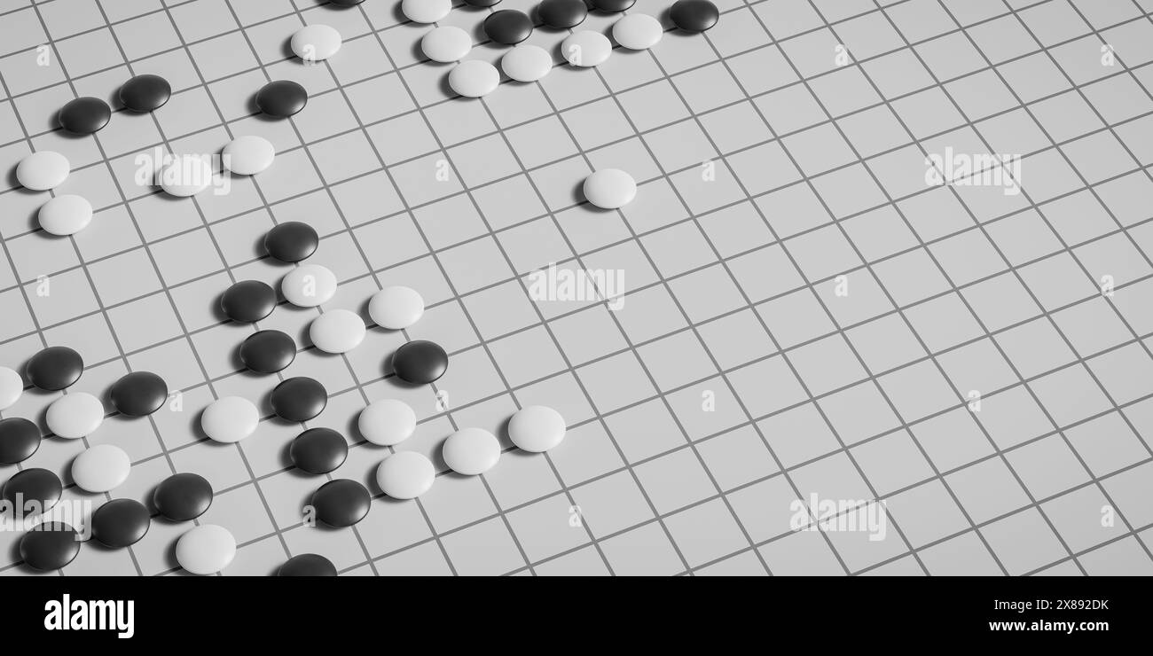 game of go concepts backgrounds. 3d rendering Stock Photo - Alamy