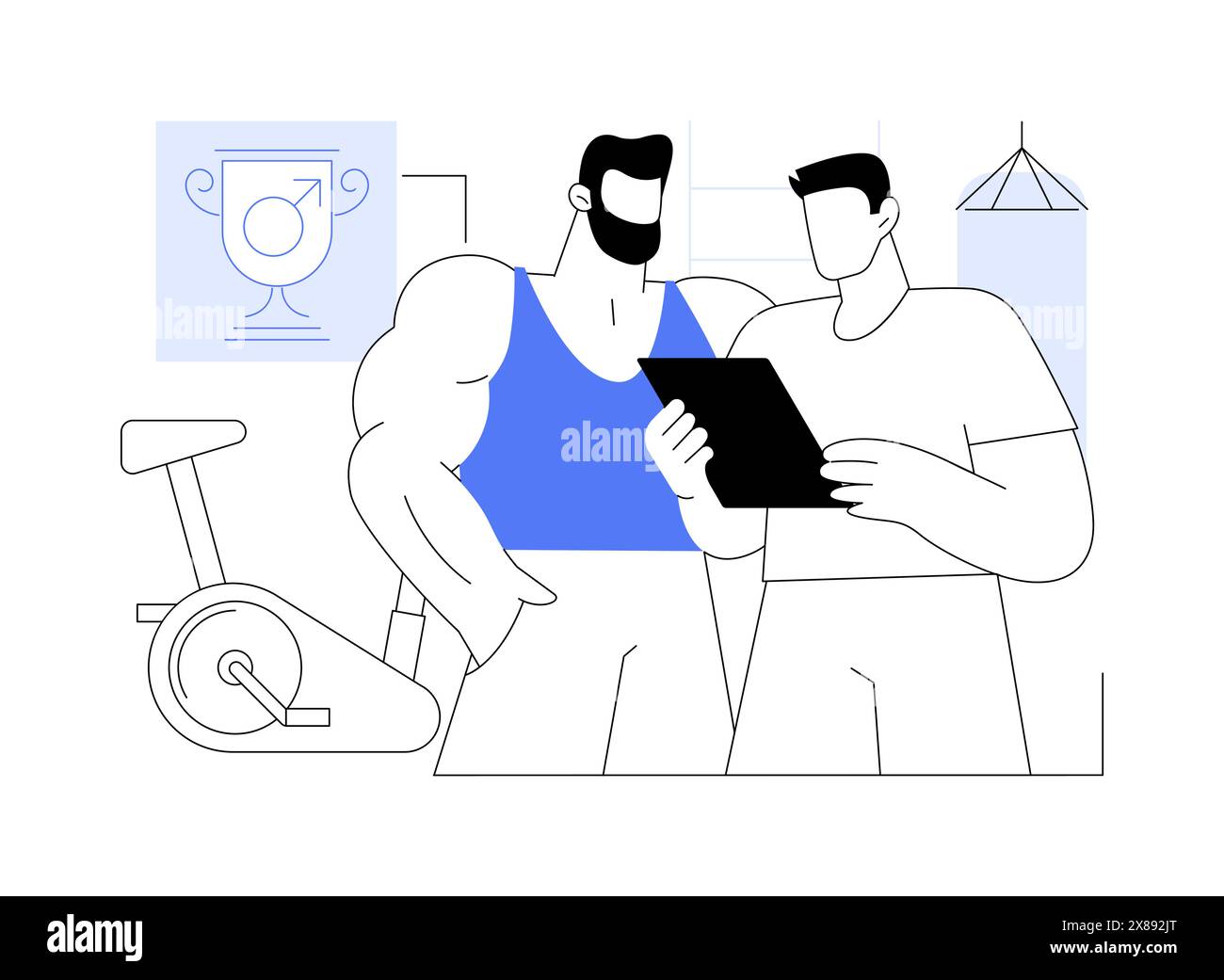 Personal instructor isolated cartoon vector illustrations Stock Vector Image & Art - Alamy