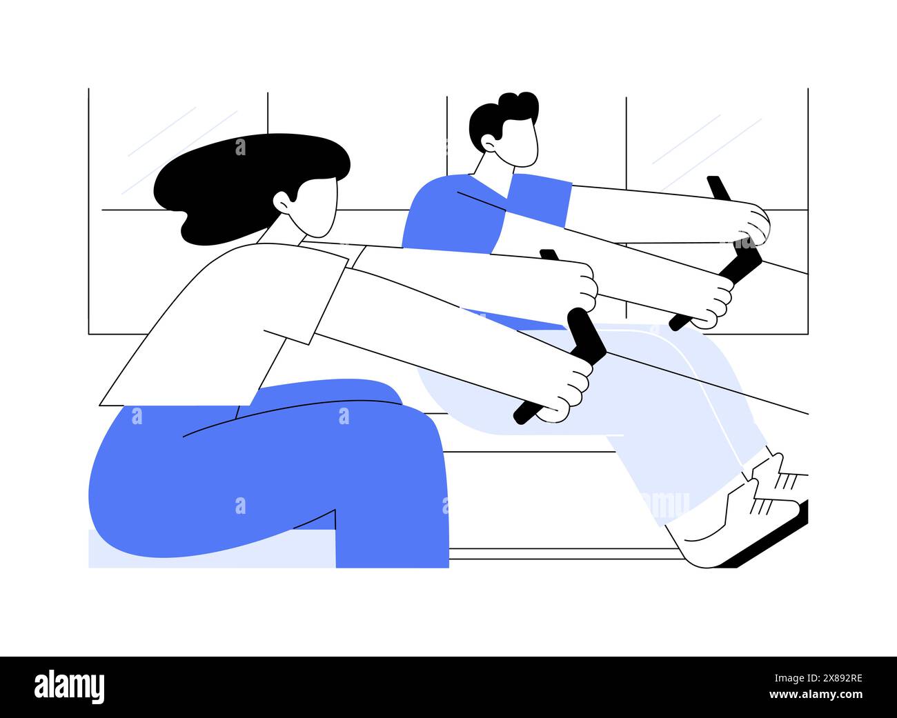 Power exercise isolated cartoon vector illustrations Stock Vector Image ...