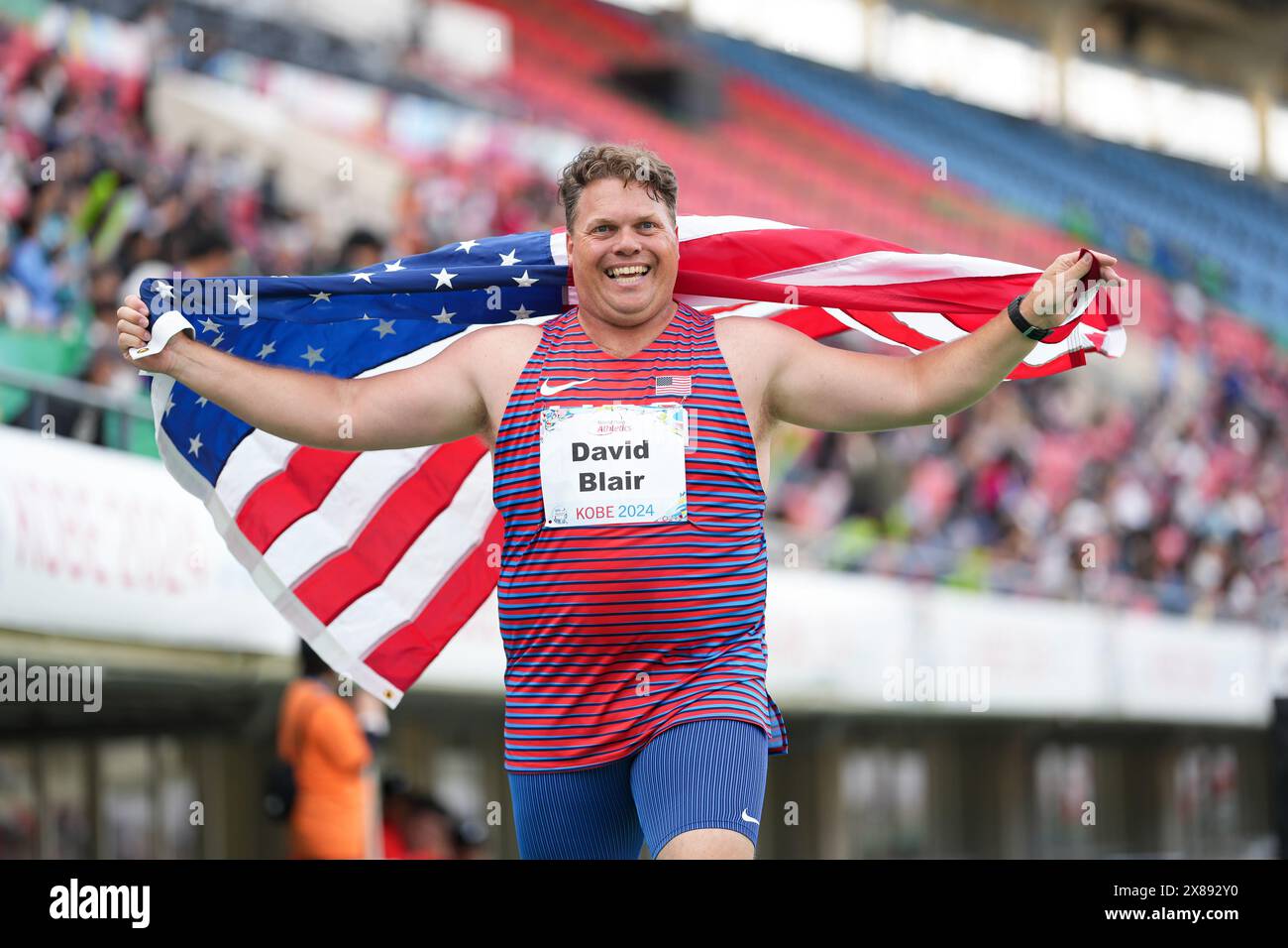Hyogo, Japan. 23rd May, 2024. David BLAIR (USA) Athletics : Kobe 2024 ...