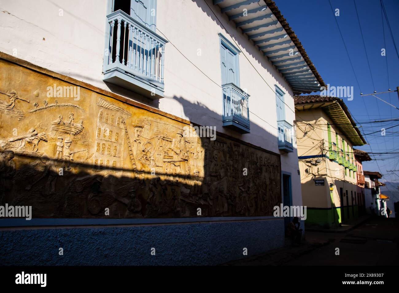 SALAMINA, COLOMBIA - JANUARY 14, 2024: Beautiful streets at the ...