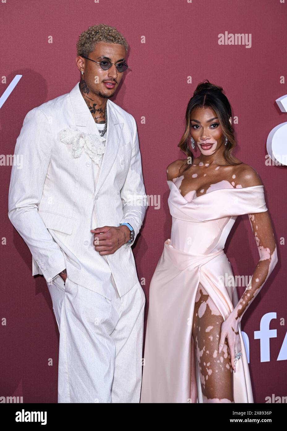 Cannes, France. May 23rd, 2024. Kyle Kuzma and Winnie Harlow arriving ...