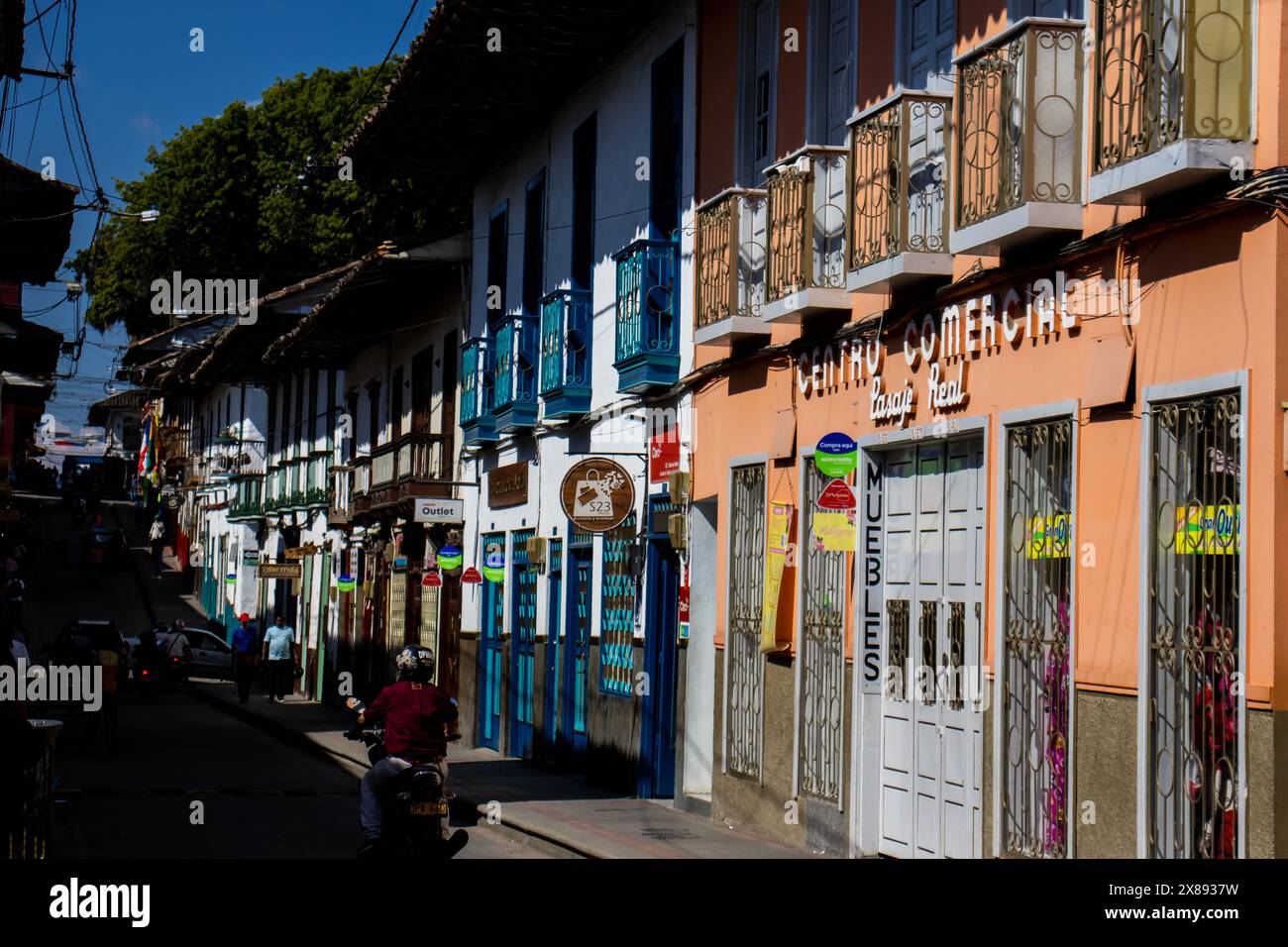 SALAMINA, COLOMBIA - JANUARY 14, 2024: Beautiful streets at the ...