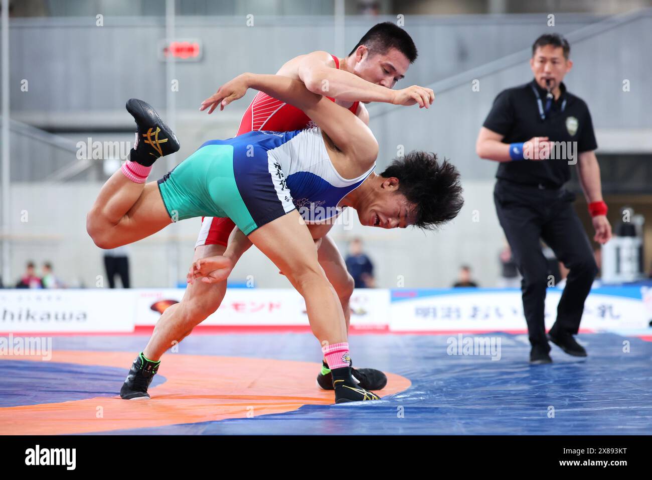 Tokyo, Japan. 23rd May, 2024. Taizo Yoshida, Yuya Okajima Wrestling : Meiji Cup All Japan ...