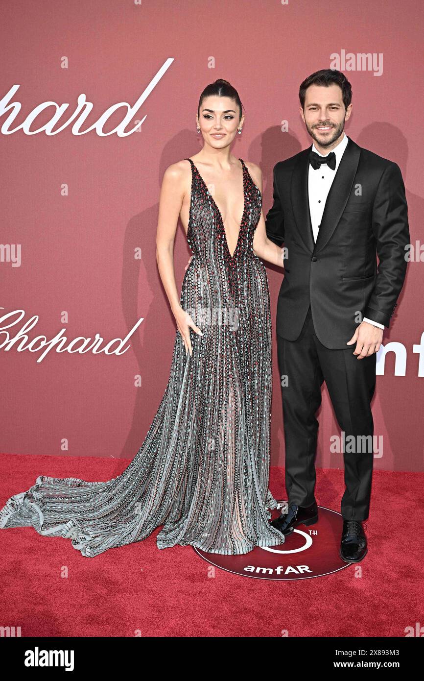 Hande Ercel with friend attend the amfAR Cannes Gala 30th edition ...