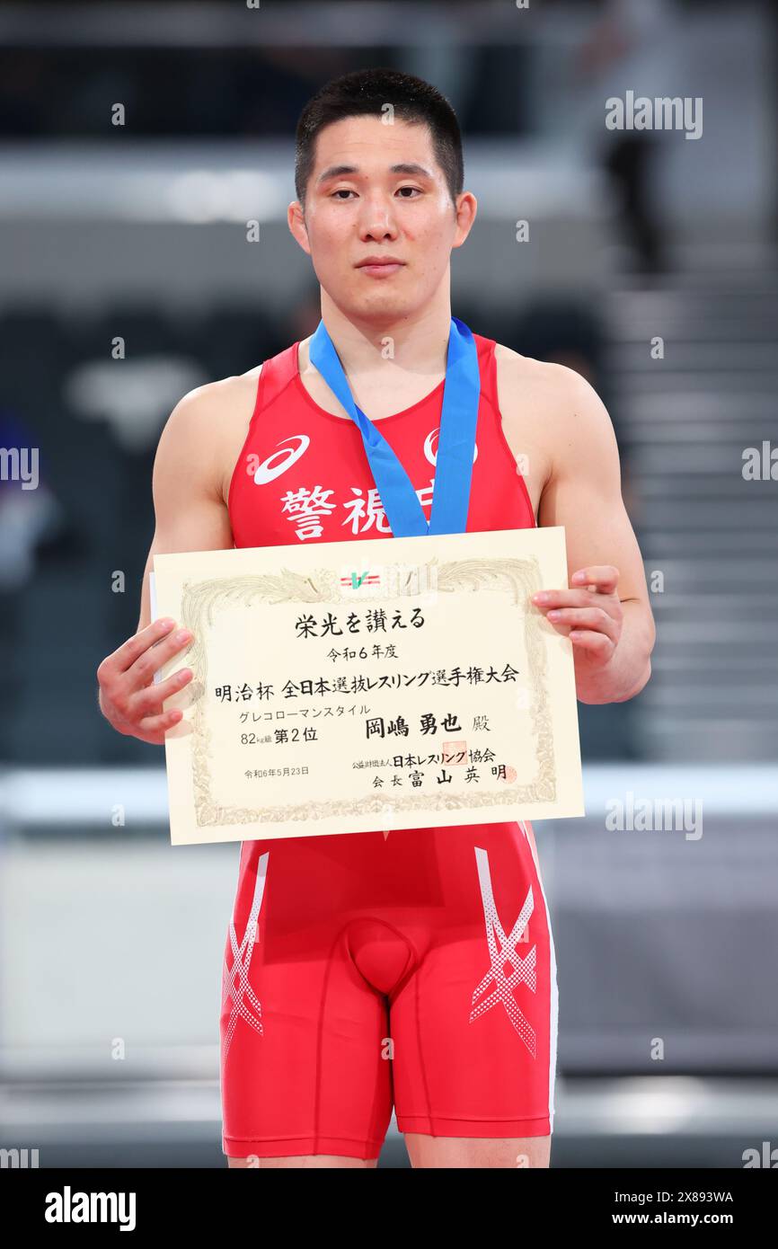 Tokyo, Japan. 23rd May, 2024. Yuya Okajima Wrestling : Meiji Cup All ...