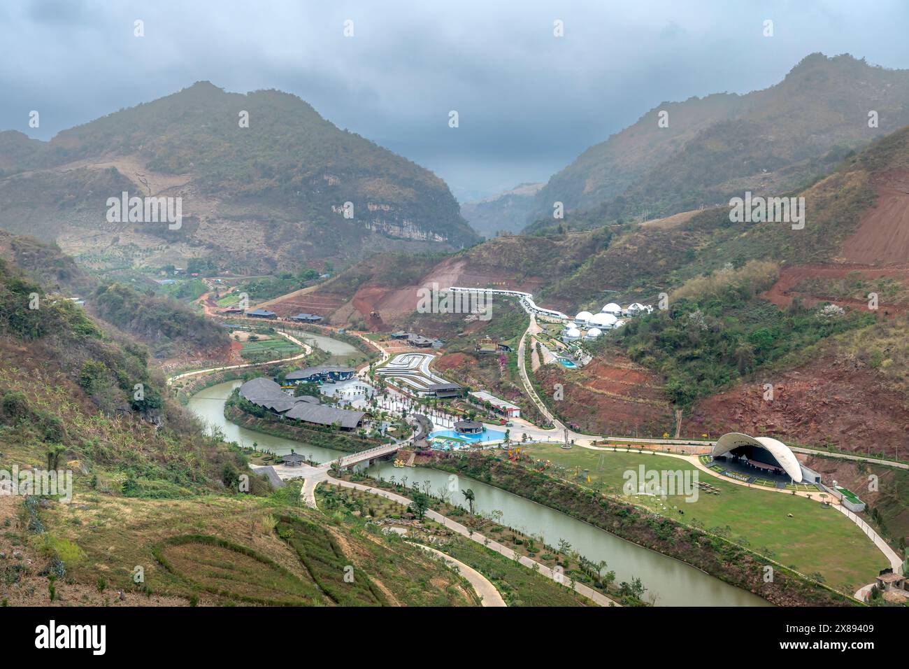 Moc Chau district, Son La province, Vietnam - March 20, 2024: Beautiful ...