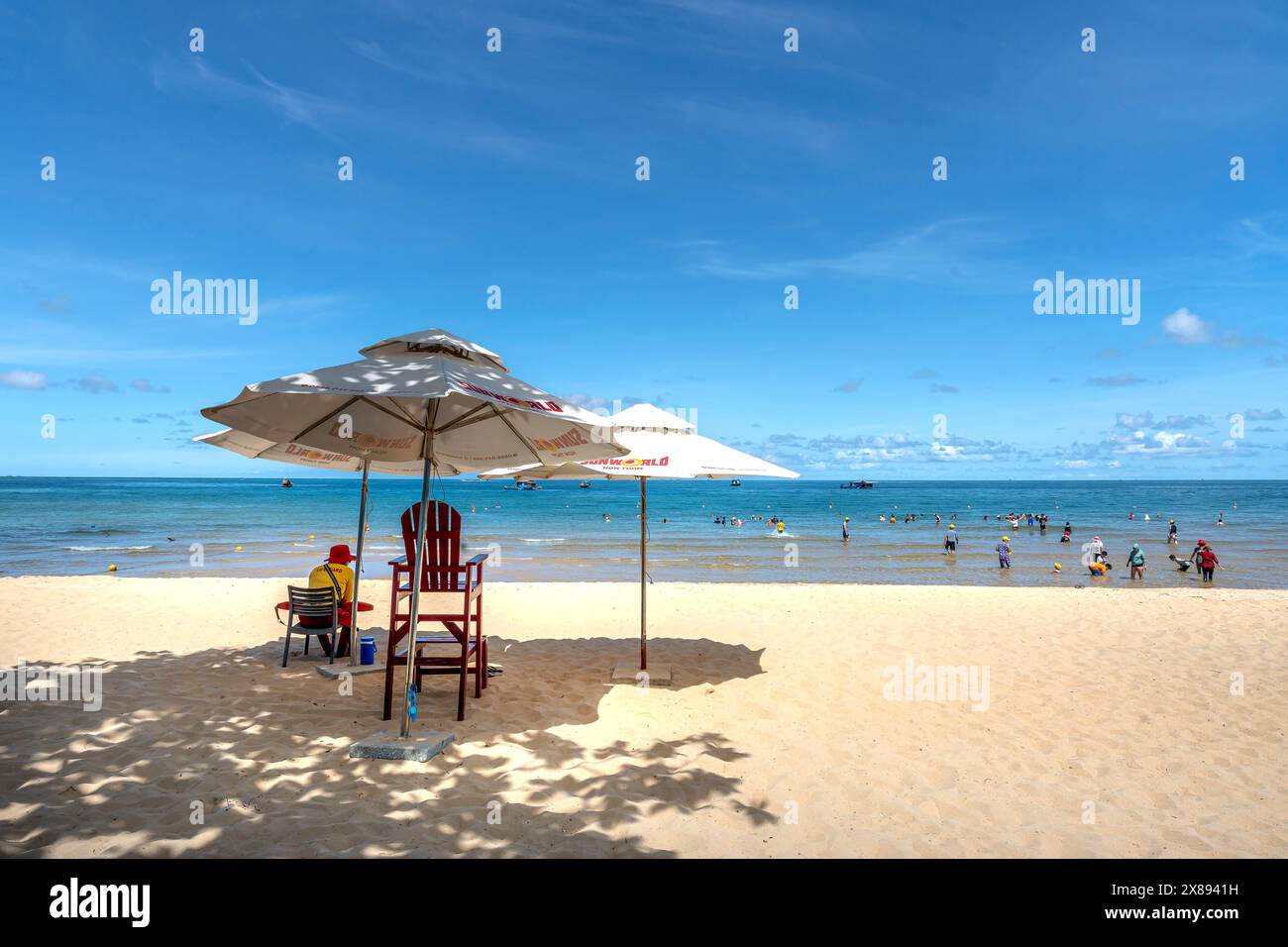 Phu Quoc Island, Kien Giang Province, Vietnam - April 29, 2024: A man ...