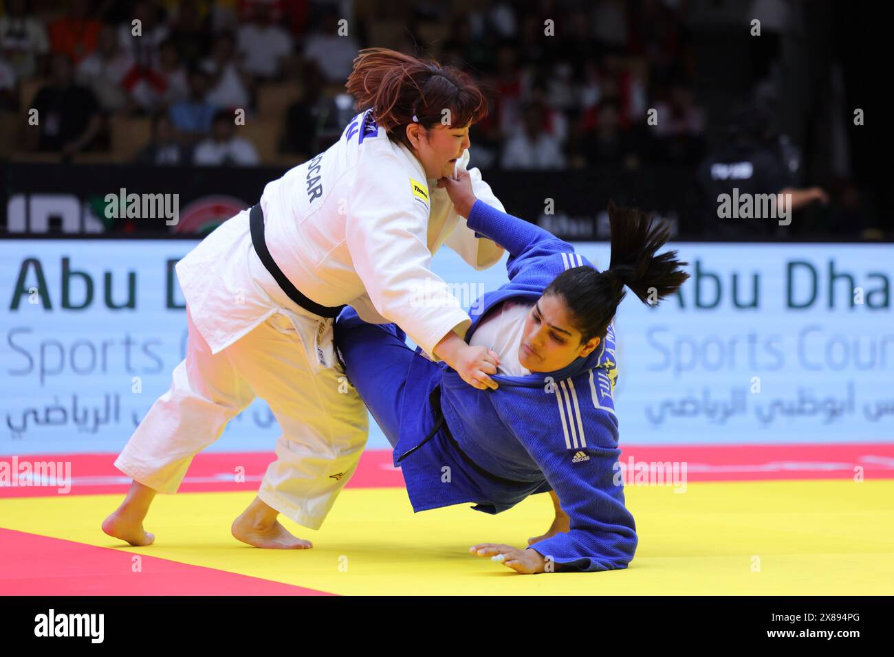 (L-R) Wakaba Tomita (JPN), Tulika Maan (IND), MAY 23, 2024 -Judo ...