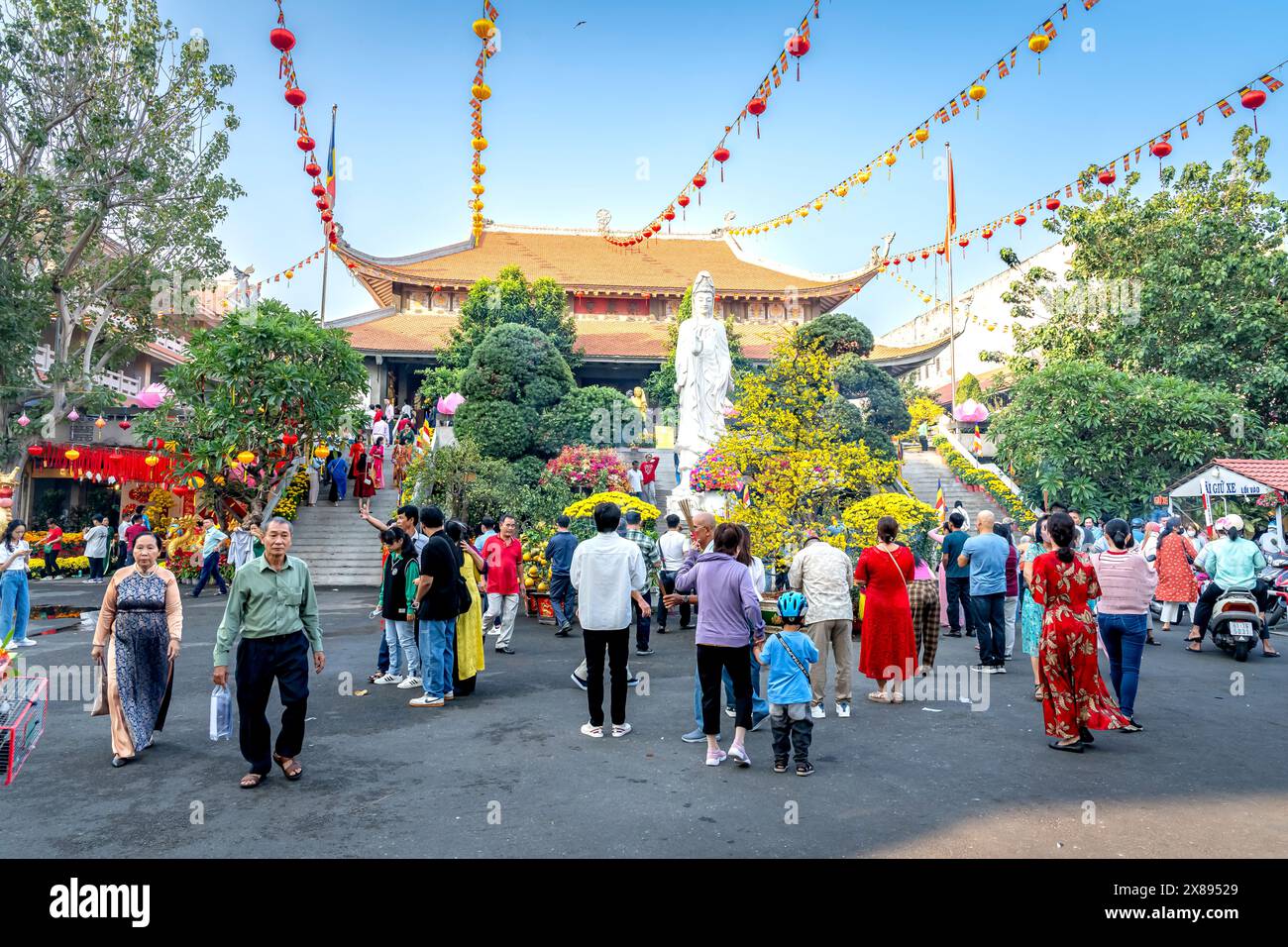 Vinh Nghiem Pagoda, Ho Chi Minh City, Vietnam - February 10, 2024 ...