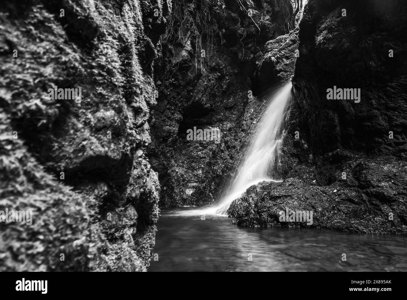Waterfall in middle unspoiled hi-res stock photography and images - Alamy