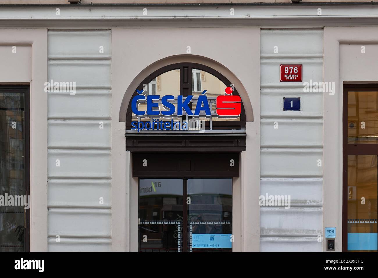 Ceska Sporitelna bank sign Stock Photo - Alamy