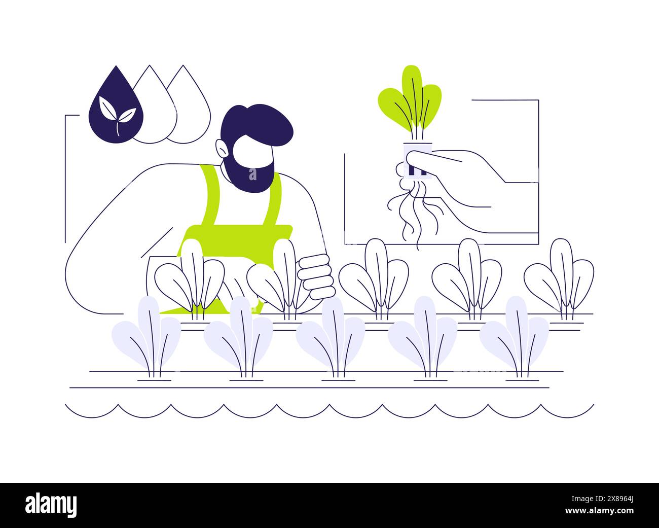 Hydroponics abstract concept vector illustration Stock Vector Image ...