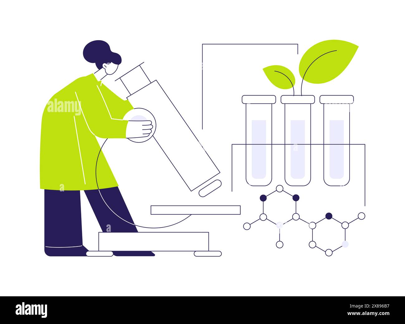 Microbial pesticides innovations abstract concept vector illustration ...