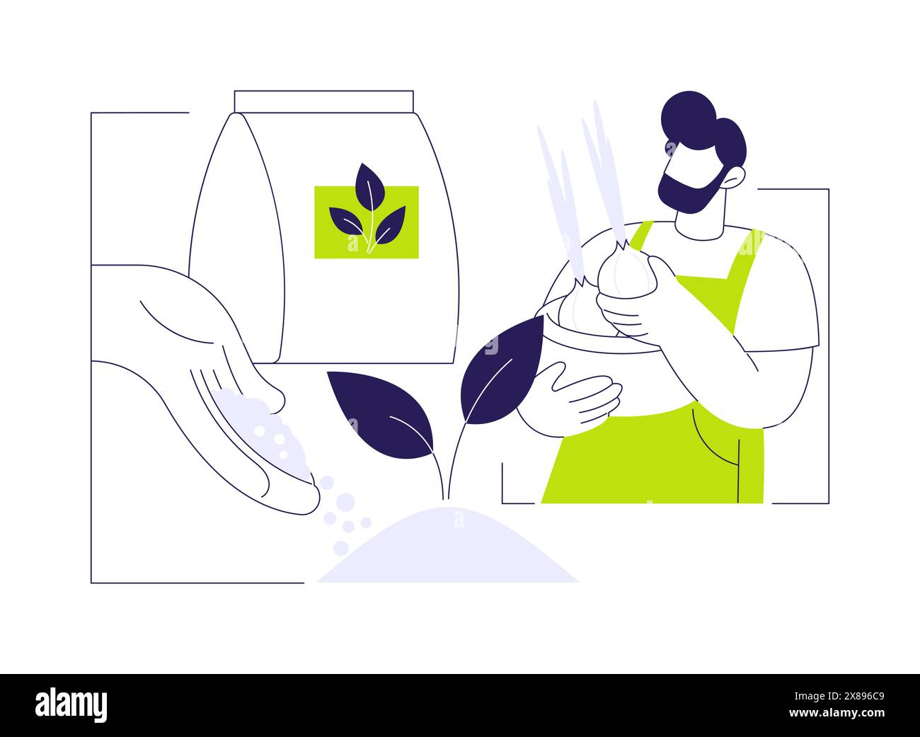 Biofertilizers abstract concept vector illustration Stock Vector Image ...