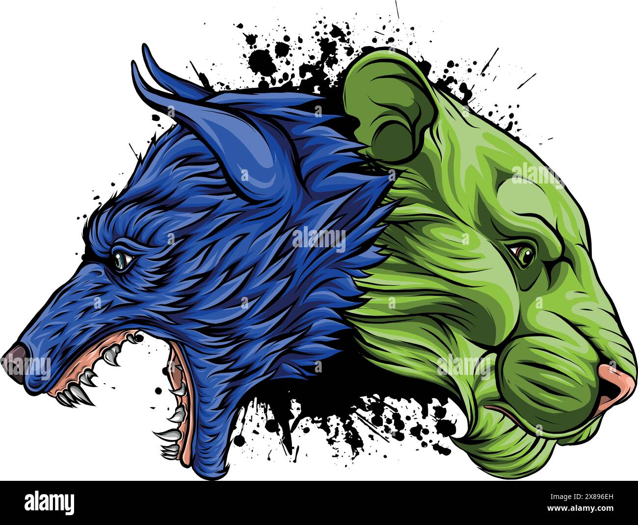 Wolf realistic icon vector Cut Out Stock Images & Pictures - Alamy