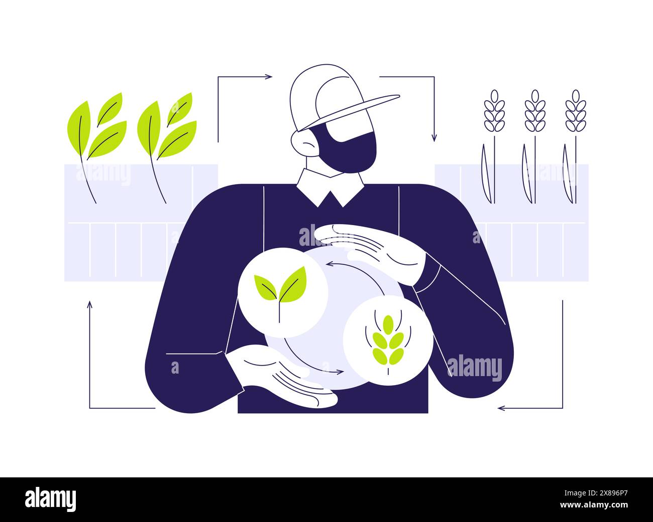 Crop rotation cartoon hi-res stock photography and images - Alamy