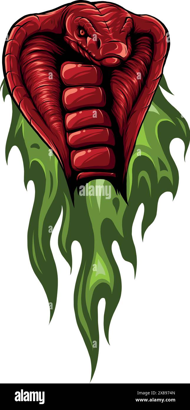 animal cobra head colored vector illustration design Stock Vector Image ...