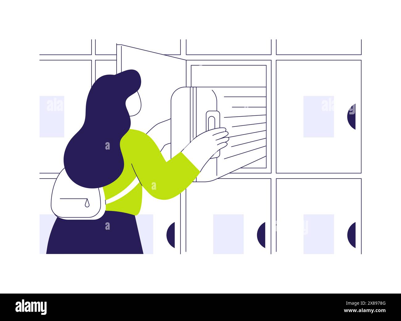 Luggage storage abstract concept vector illustration Stock Vector Image ...