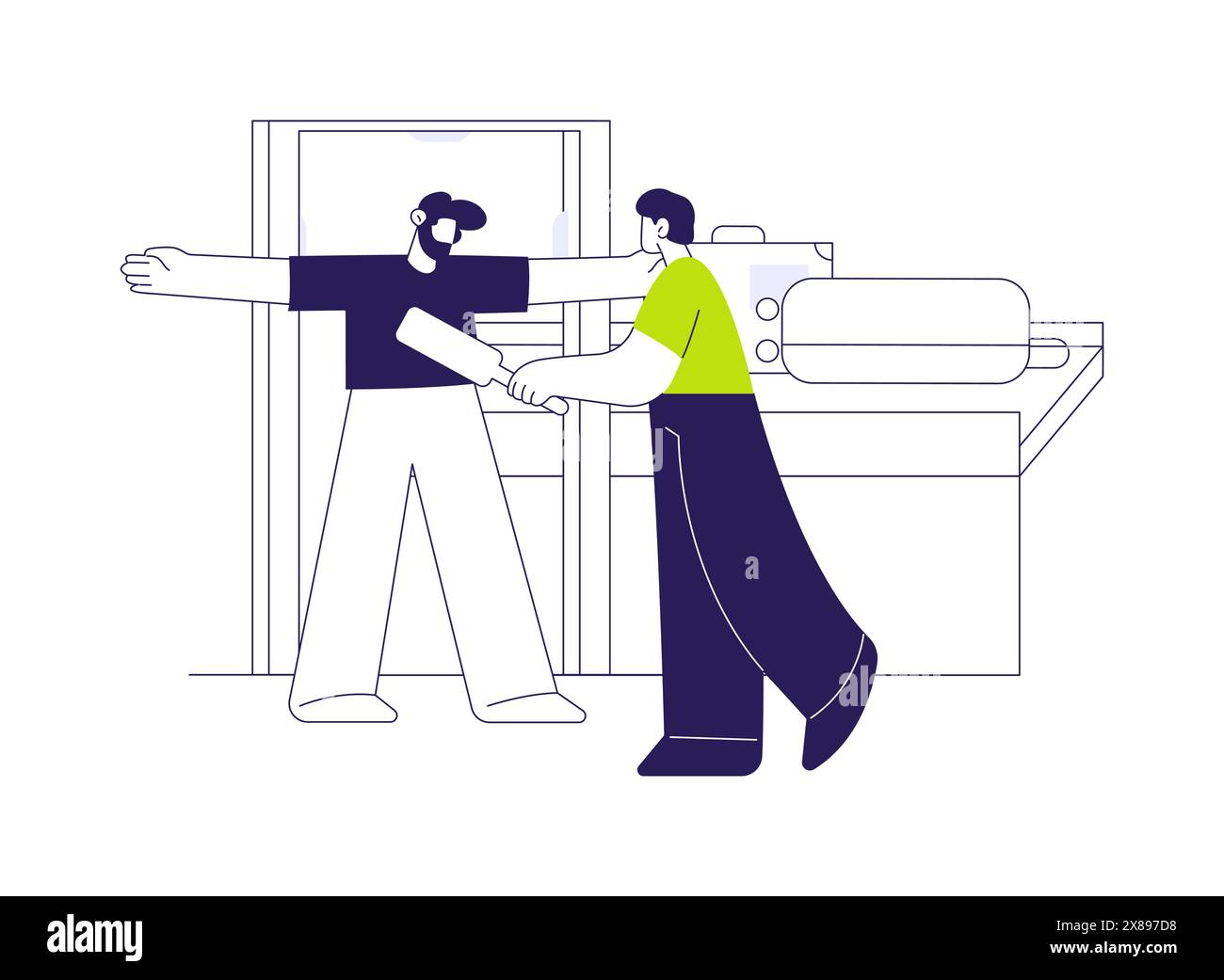 Security scanner abstract concept vector illustration Stock Vector ...