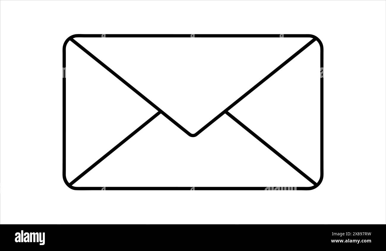 Email envelope icon vector illustration. message icon. Vector ...