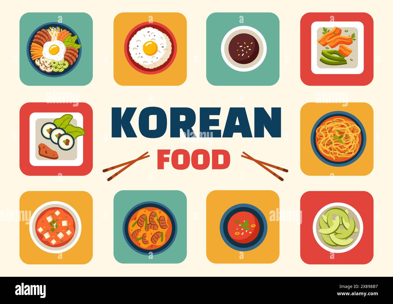 Delicious tteokbokki hot korea food Stock Vector Images - Alamy