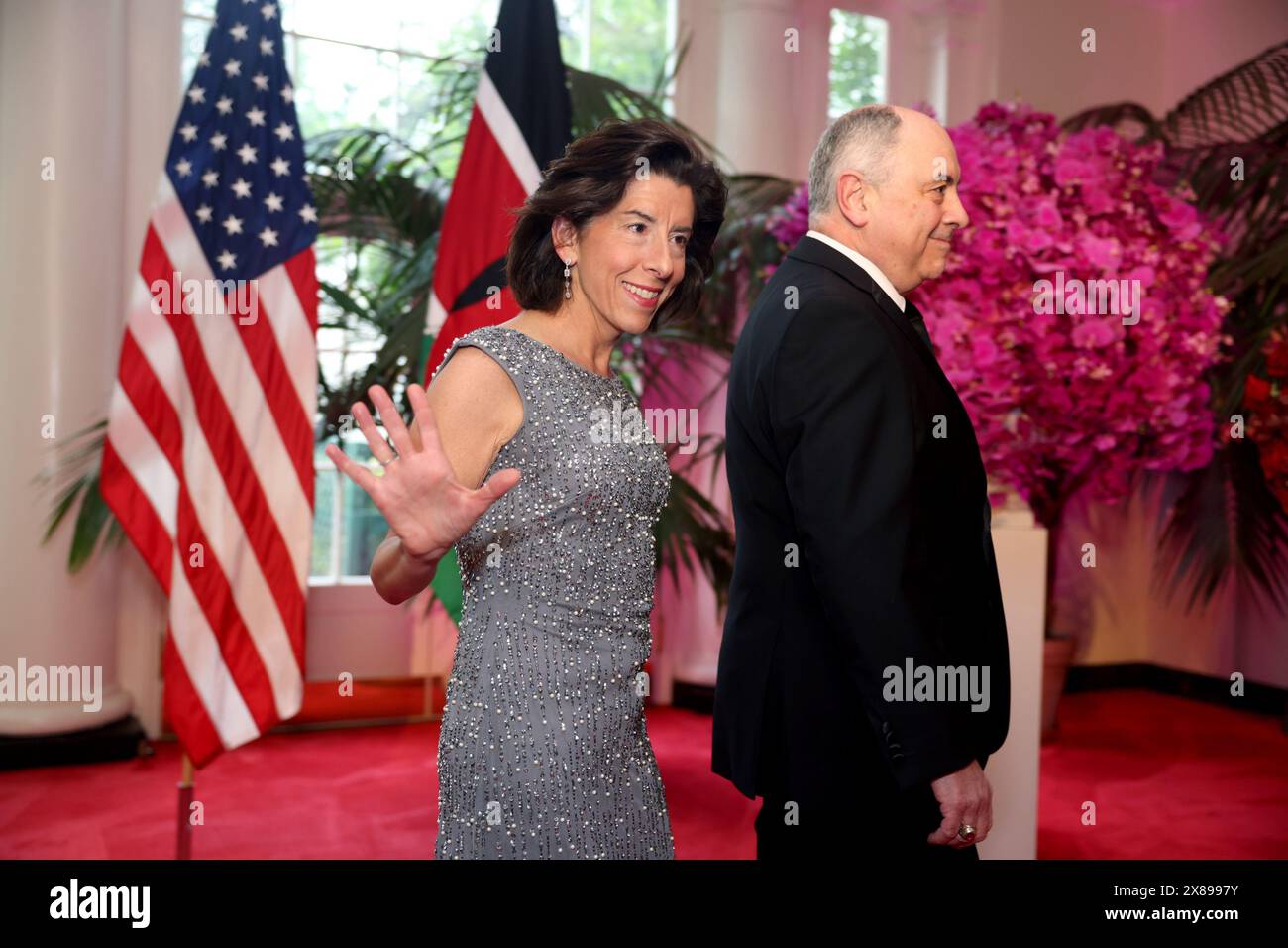 Gina Raimondo, US commerce secretary, left, and Thomas Raimondo arrive ...