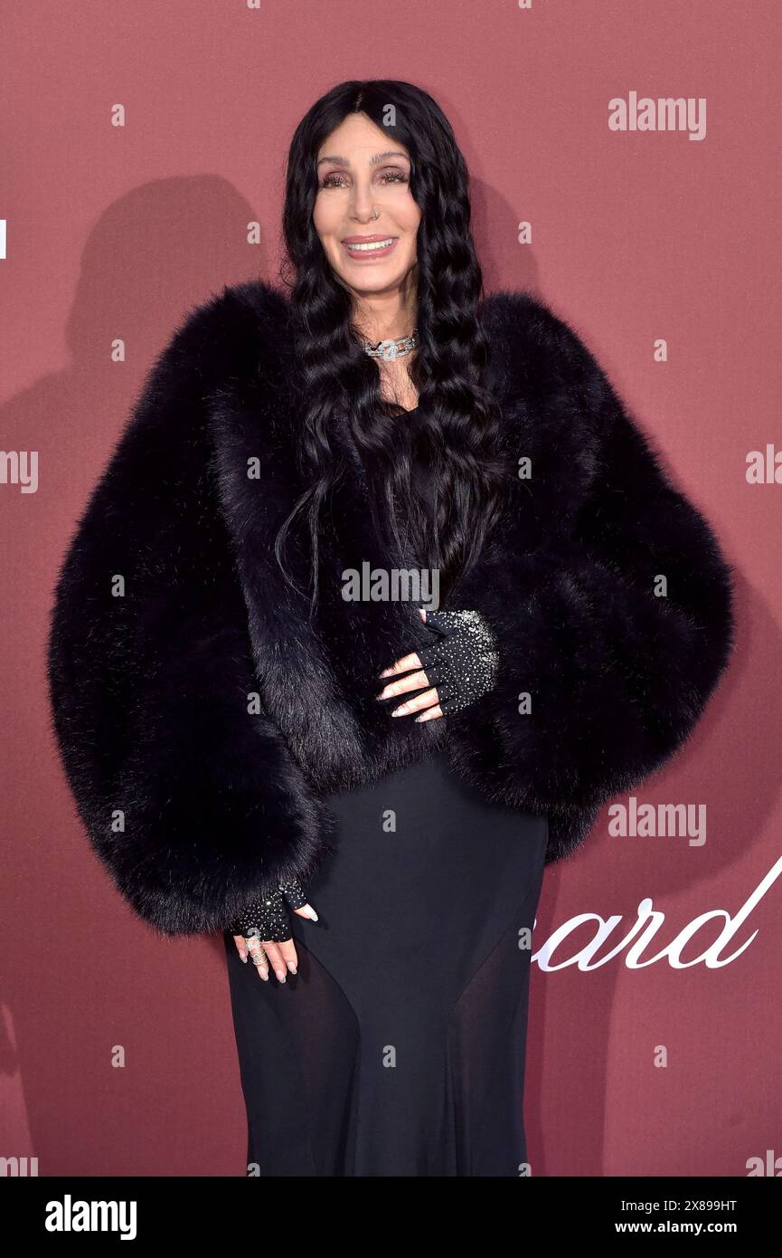 Cannes, France. 23rd May, 2024. Cher arrives on the red carpet at the ...