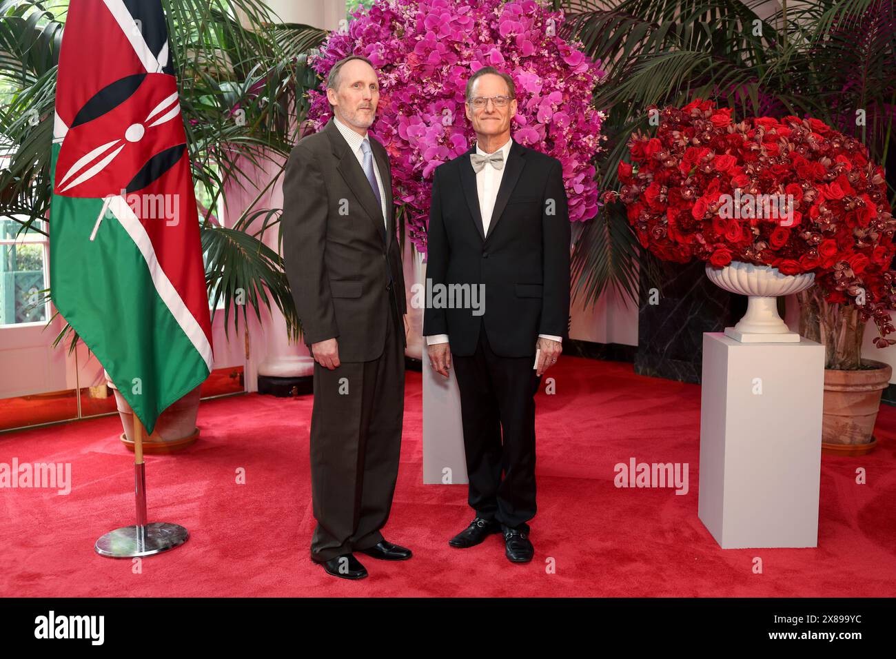 Michael Weinstein, president of the AIDS Healthcare Foundation, right ...