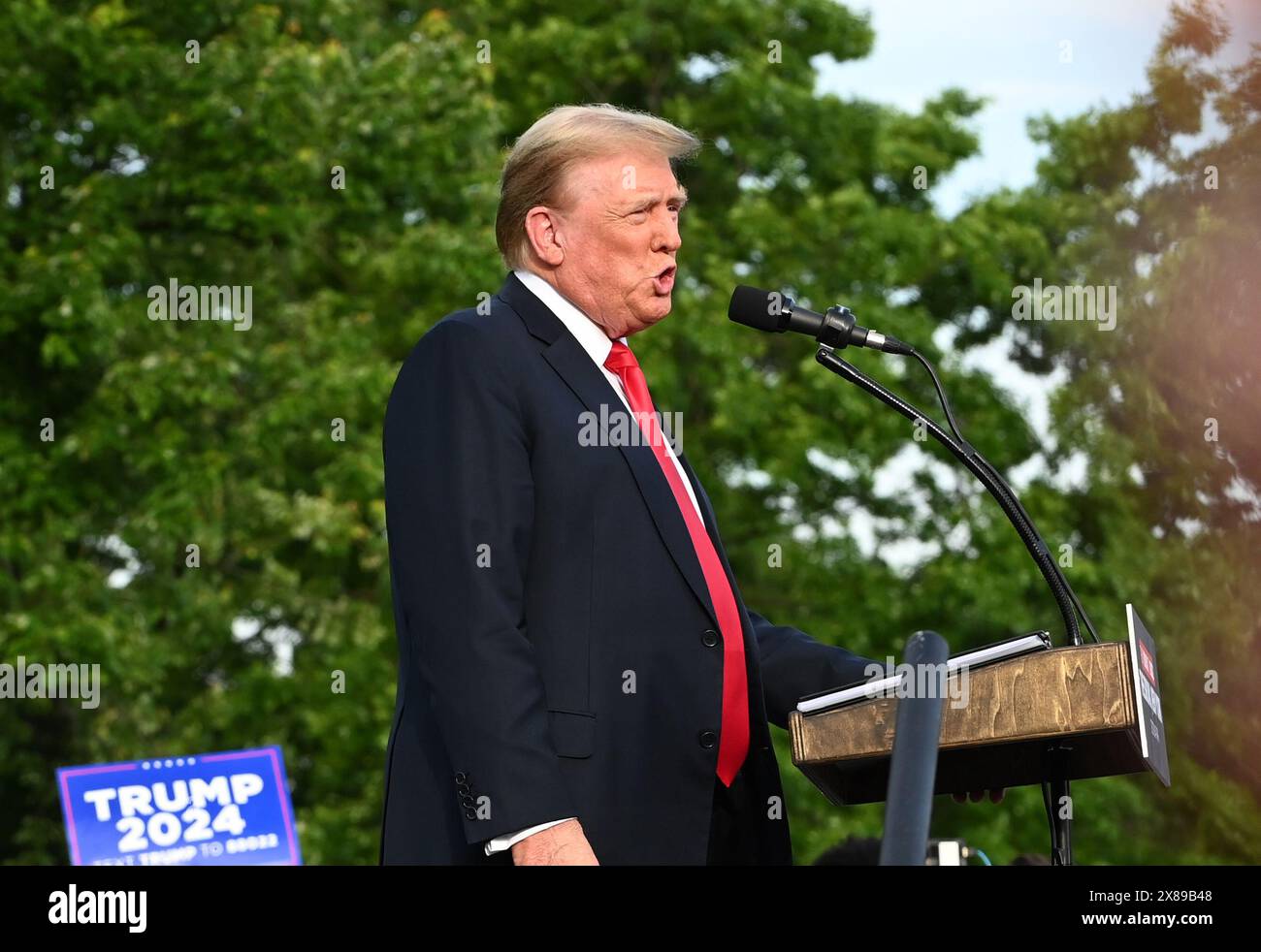 New York, New York, USA. 23rd May, 2024. Former President Donald Trump ...