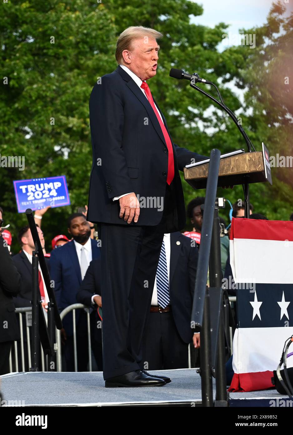 New York, New York, USA. 23rd May, 2024. Former President Donald Trump ...