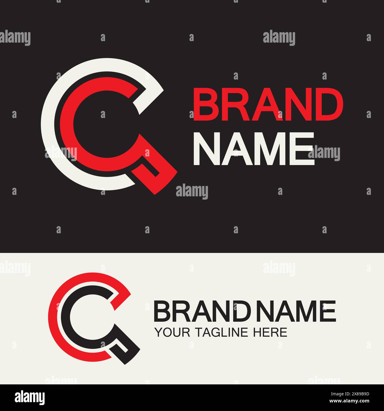 QC Logo or CQ Logo. Creative letter QC or CQ monogram logo template ...