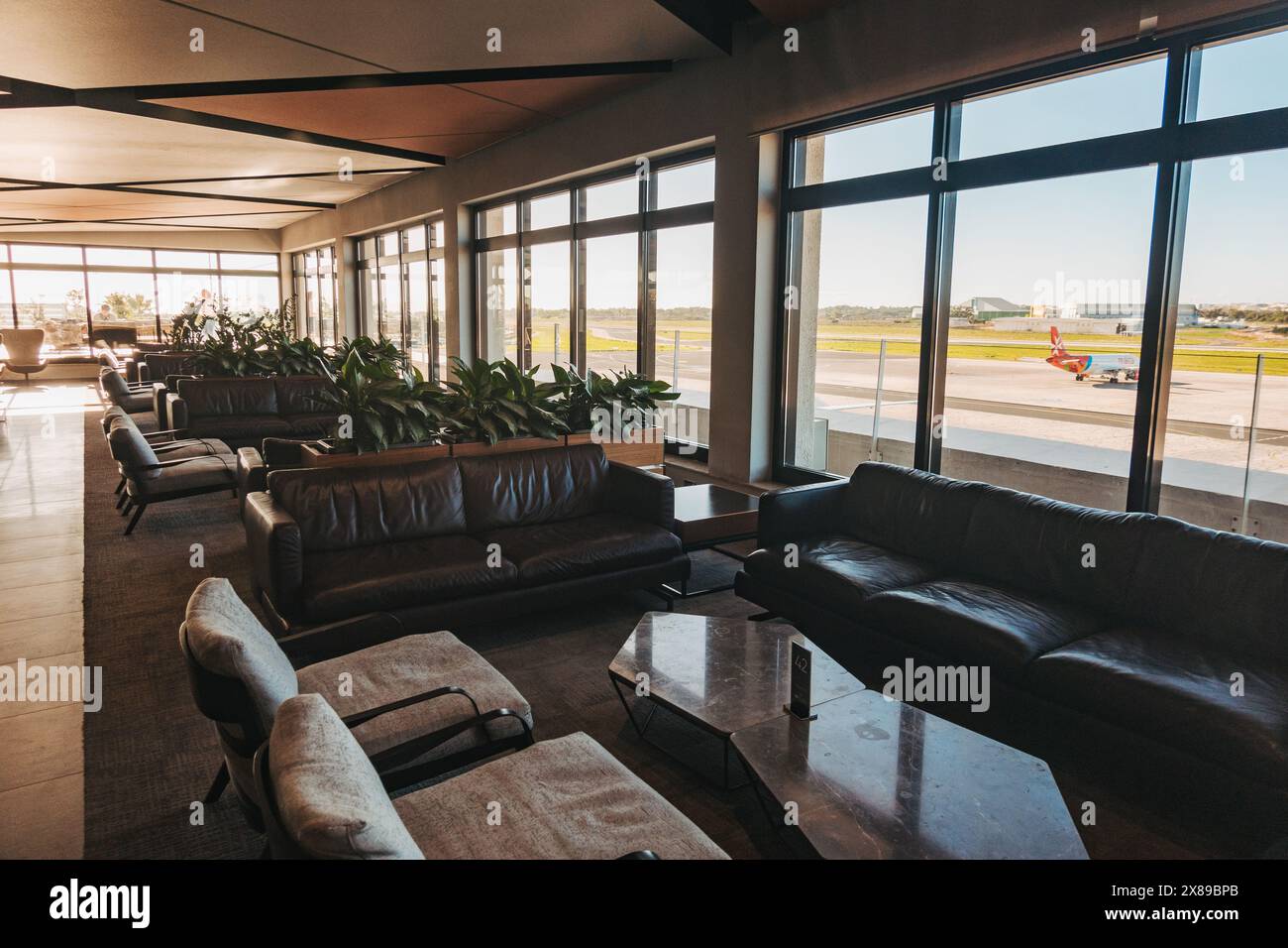 La Valette Club Lounge at Malta International Airport, featuring a ...