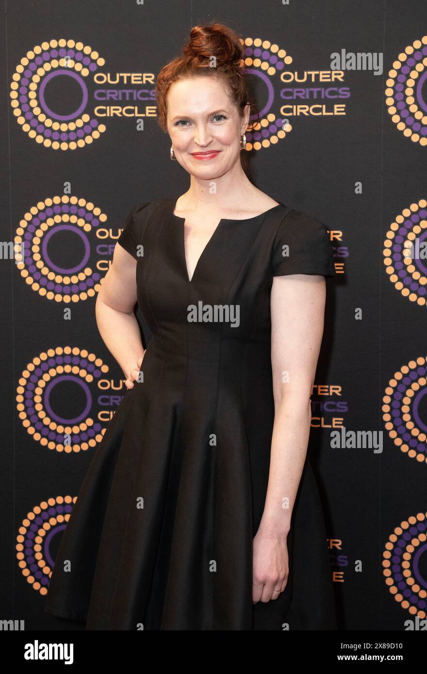 Grace McLean attends 2024 Outer Critics Circle Awards at Library for ...