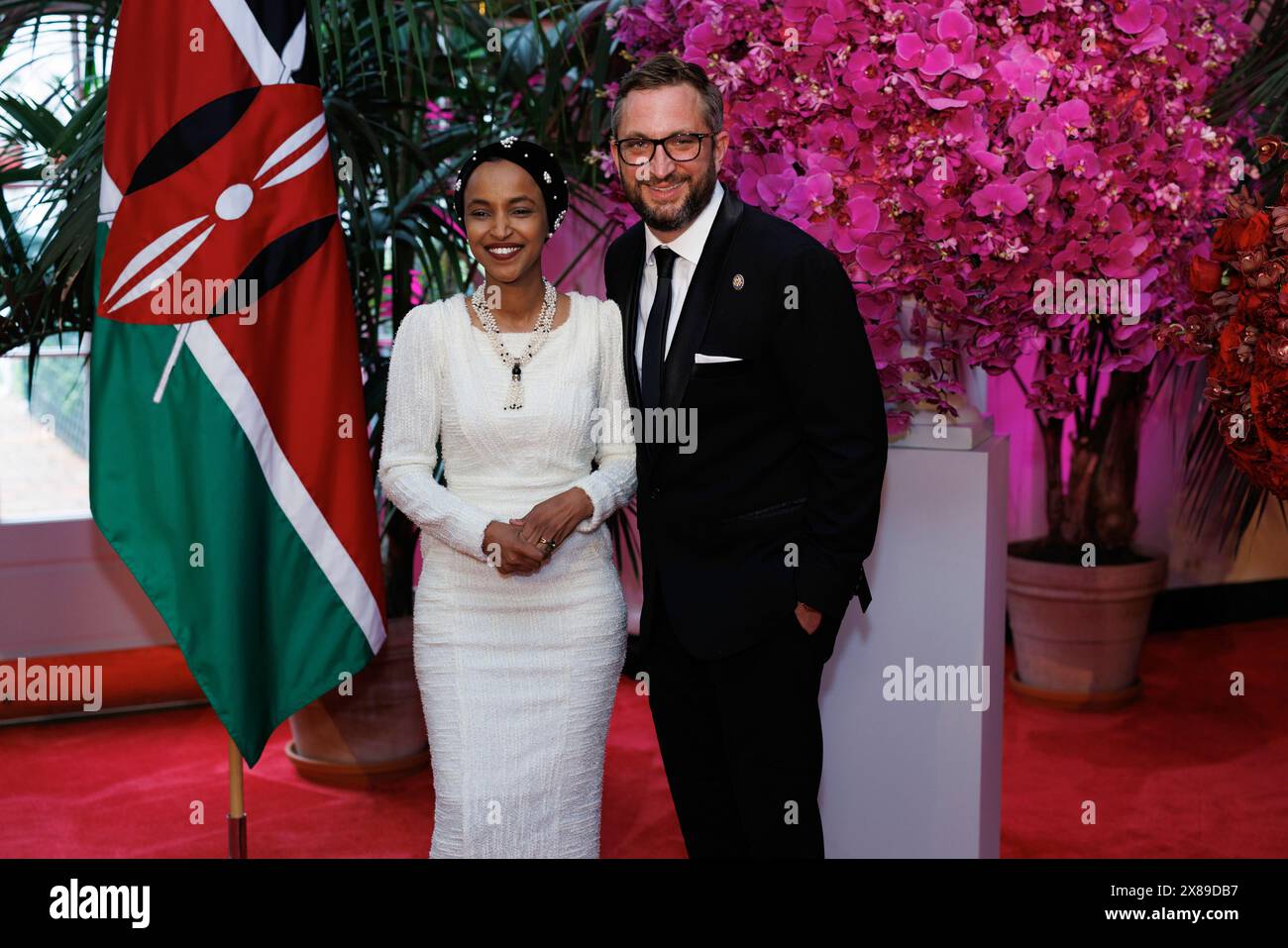 United States Representative Ilhan Omar (Democrat of Minnesota) and Tim ...