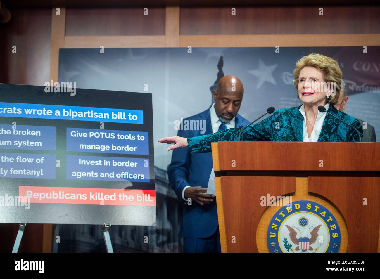 United States Senator Debbie Stabenow (Democrat of Michigan) offers ...