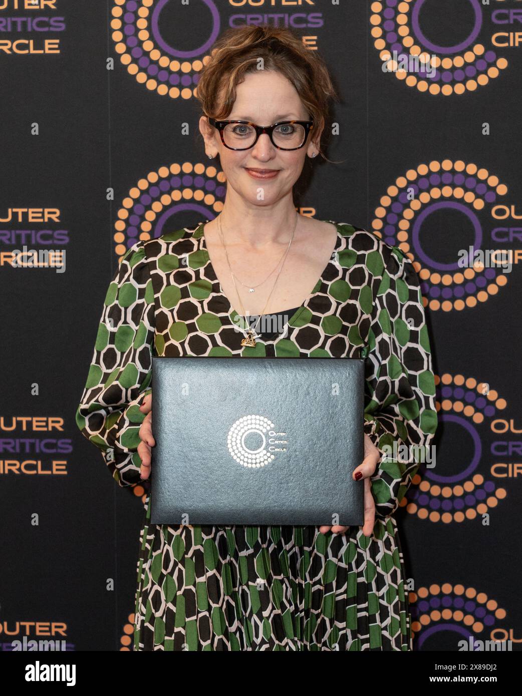 Jessica Stone attends 2024 Outer Critics Circle Awards at Library for ...