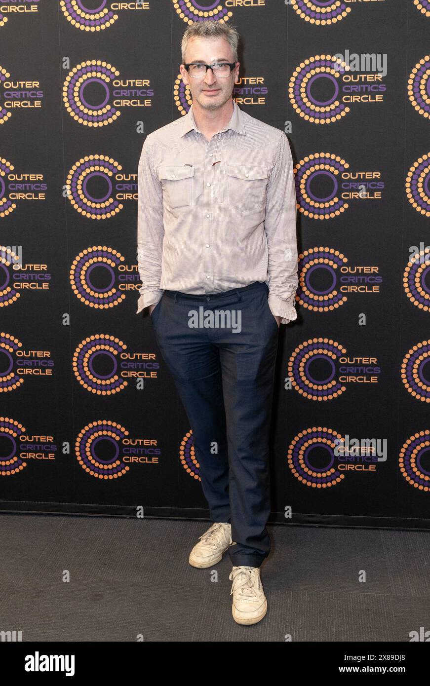 Daniel Aukin attends 2024 Outer Critics Circle Awards at Library for ...