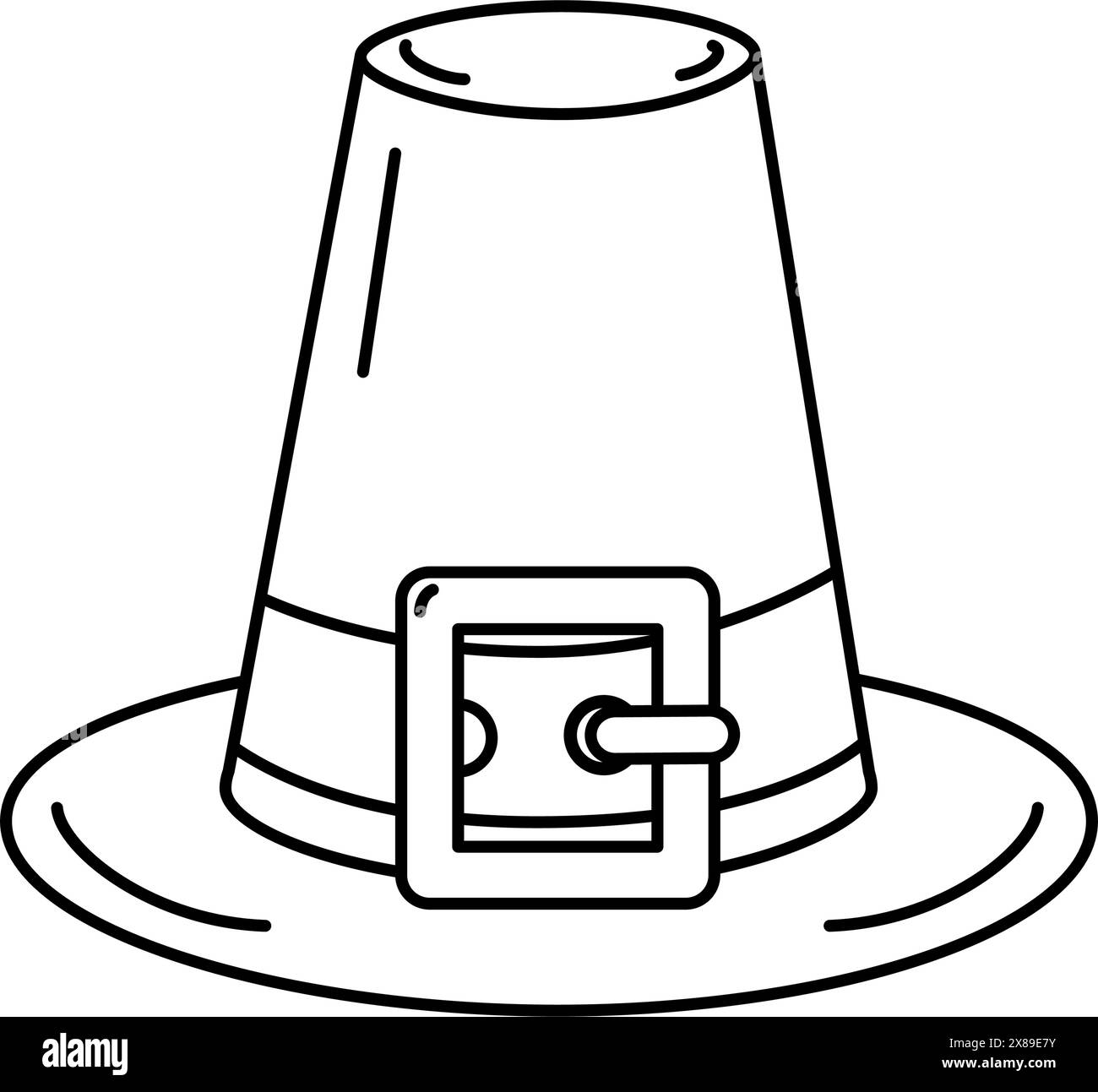 Pilgrim hat logo Black and White Stock Photos & Images - Alamy