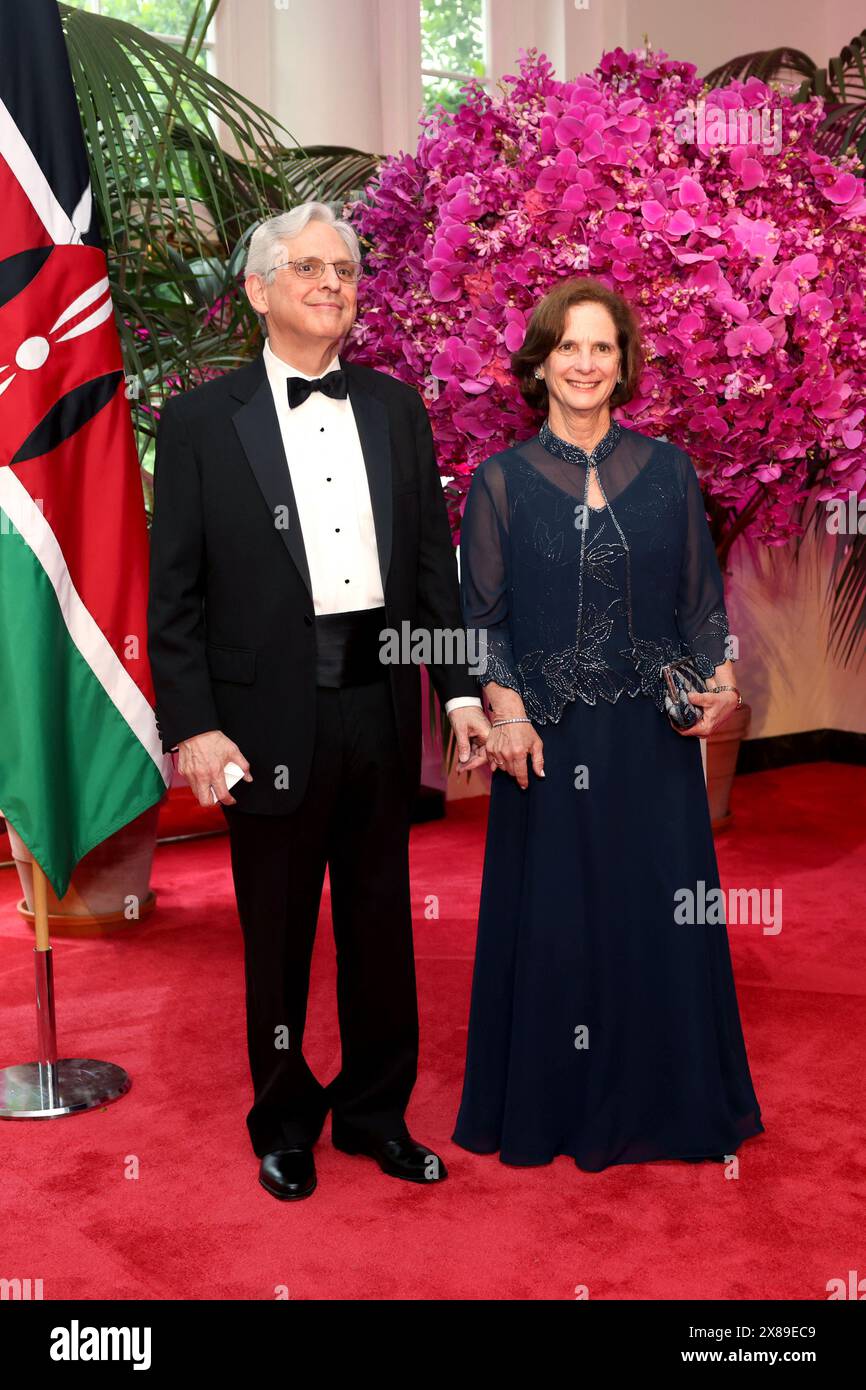 Merrick Garland, US attorney general, left, and Lynn Rosenman Garland ...