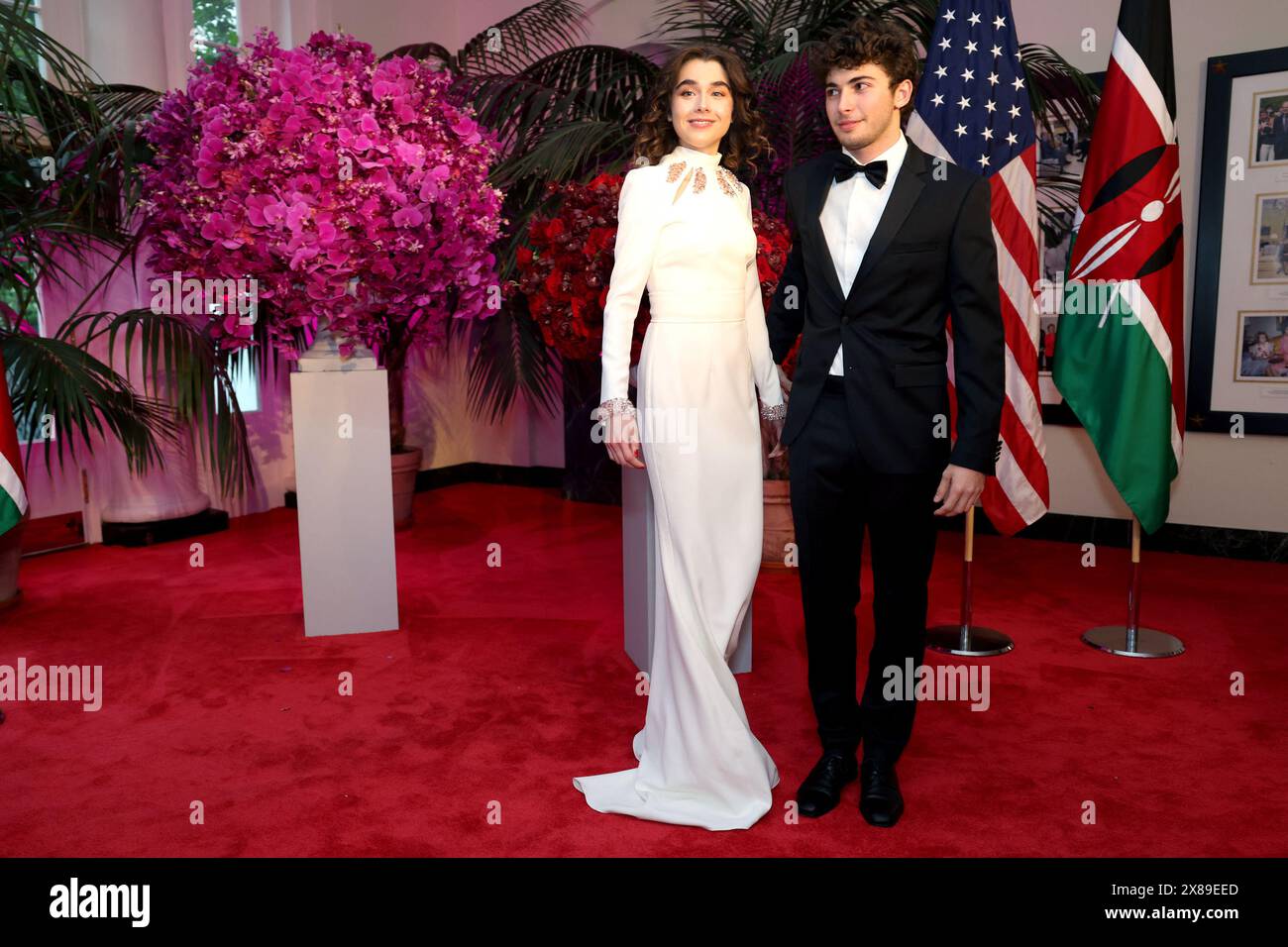 Natalie Biden, granddaughter of US President Joe Biden, left, and ...